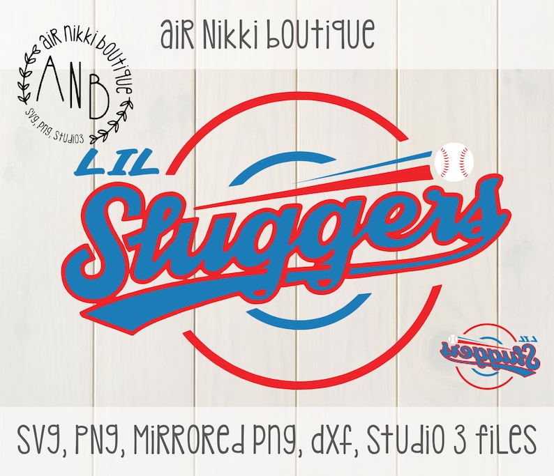 Lil Sluggers, Baseball, Team, Shirt, SVG, PNG, DXF, Studio 3 Files ...