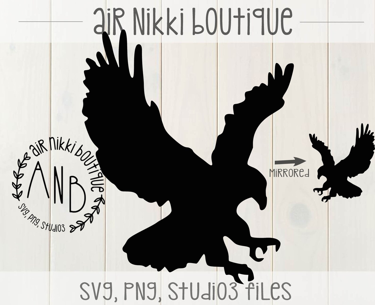 Eagle Outline, SVG, PNG, DXF, Mirrored Png, Studio 3 Files, Instant ...