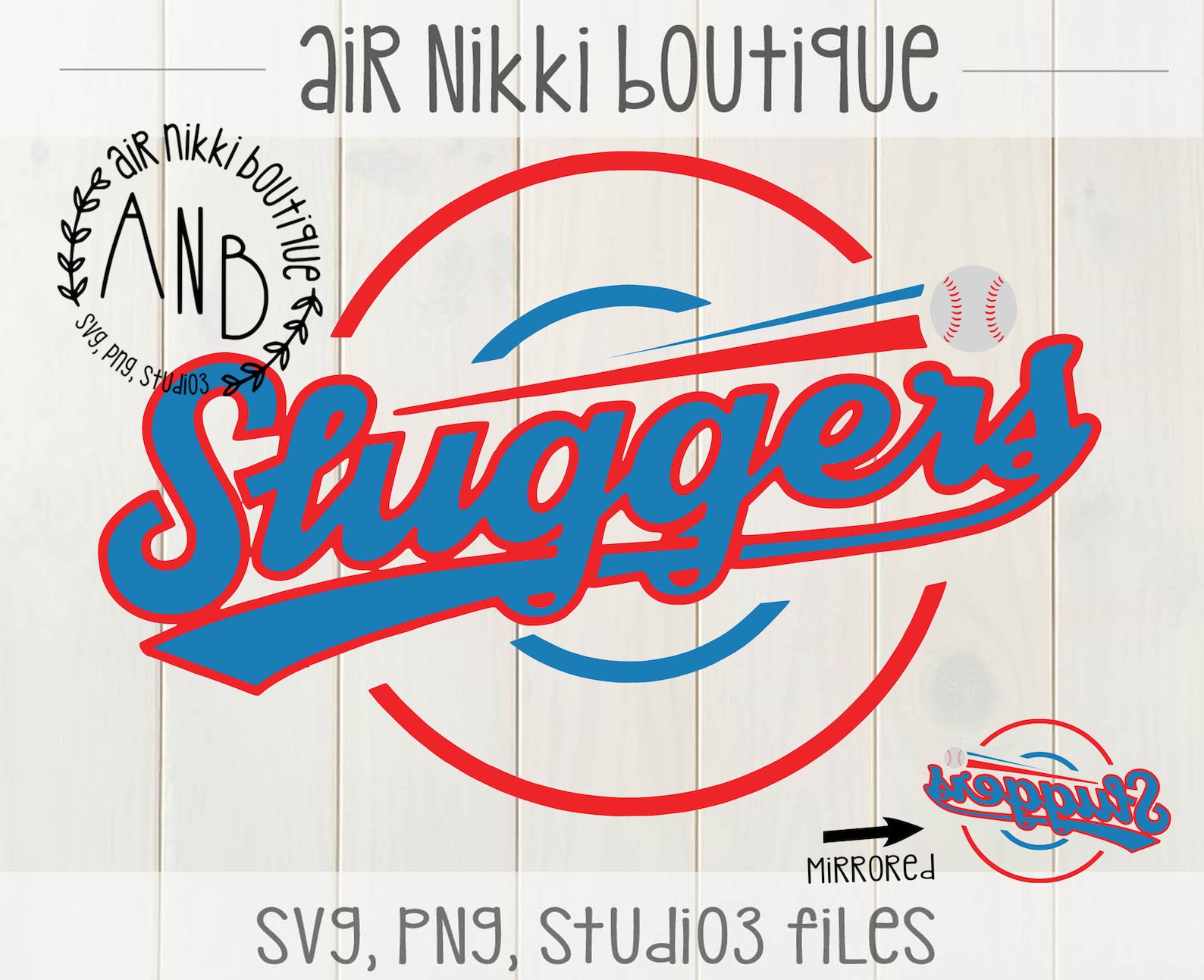 Sluggers, Baseball, Team, Shirt, SVG, PNG, Studio3 Files, Instant ...