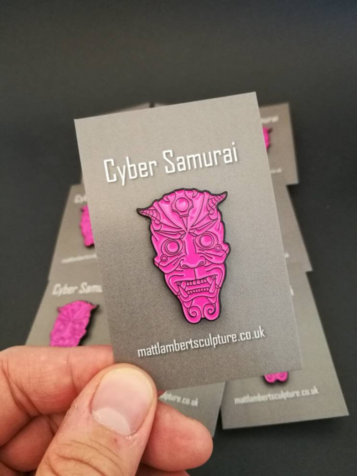 Cyberpunk Cyber Samurai Enamel Pin Four Colours to Choose | Etsy