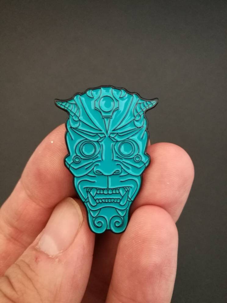 Cyberpunk, Cyber Samurai Enamel Pin, Four Colours to Choose From; Pink ...