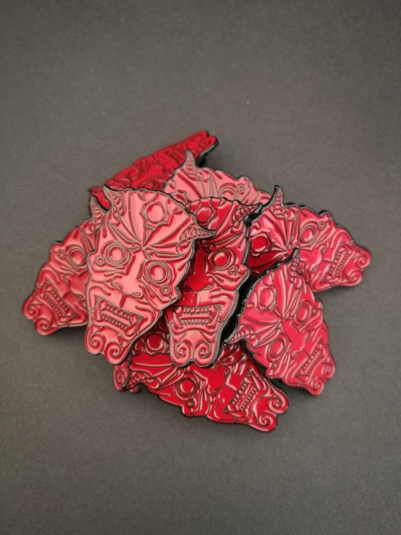 Cyberpunk, Cyber Samurai Enamel Pin, Four Colours to Choose From; Pink ...