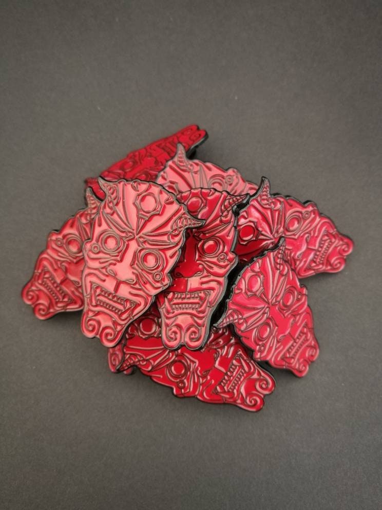 Cyberpunk, Cyber Samurai Enamel Pin, Four Colours to Choose From; Pink ...