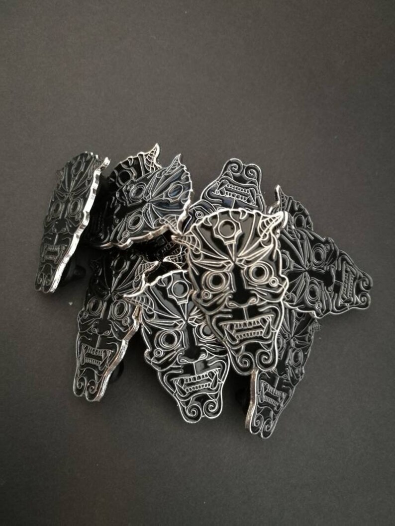 Cyberpunk Cyber Samurai Enamel Pin Four Colours to Choose | Etsy