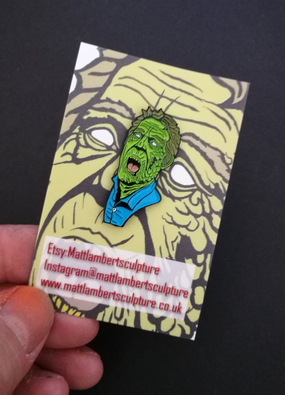 Zombie Soft Enamel Pin Horror Themed Lapel Pin. - Etsy