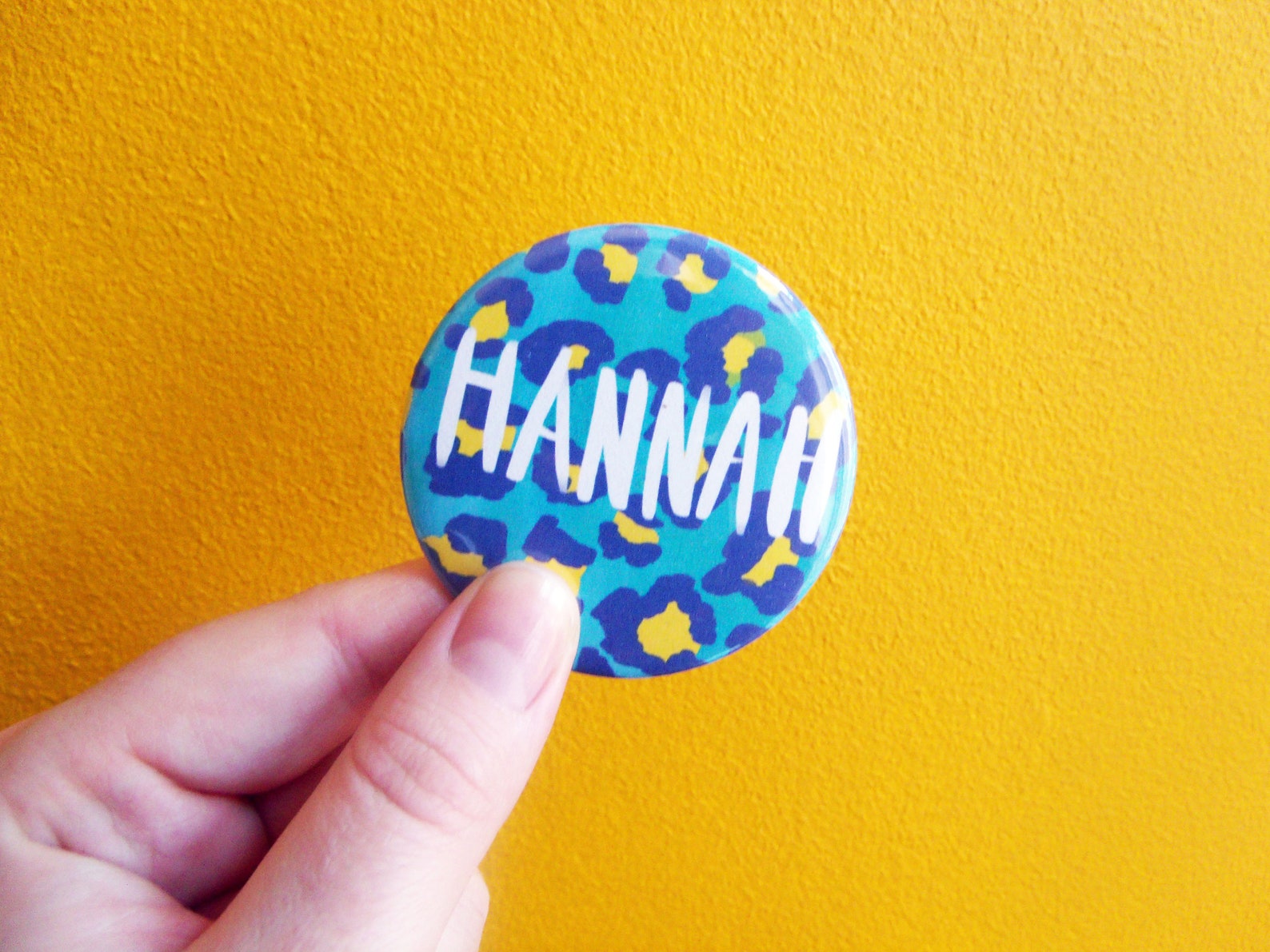 Personalised Custom Name Button Badge - Etsy