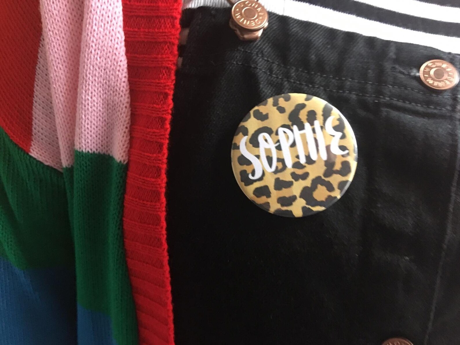 Personalised Custom Name Button Badge - Etsy