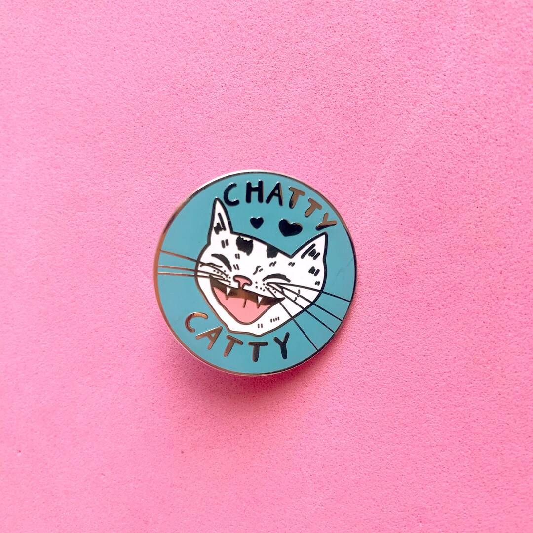 Chatty Catty Enamel Pin - Etsy