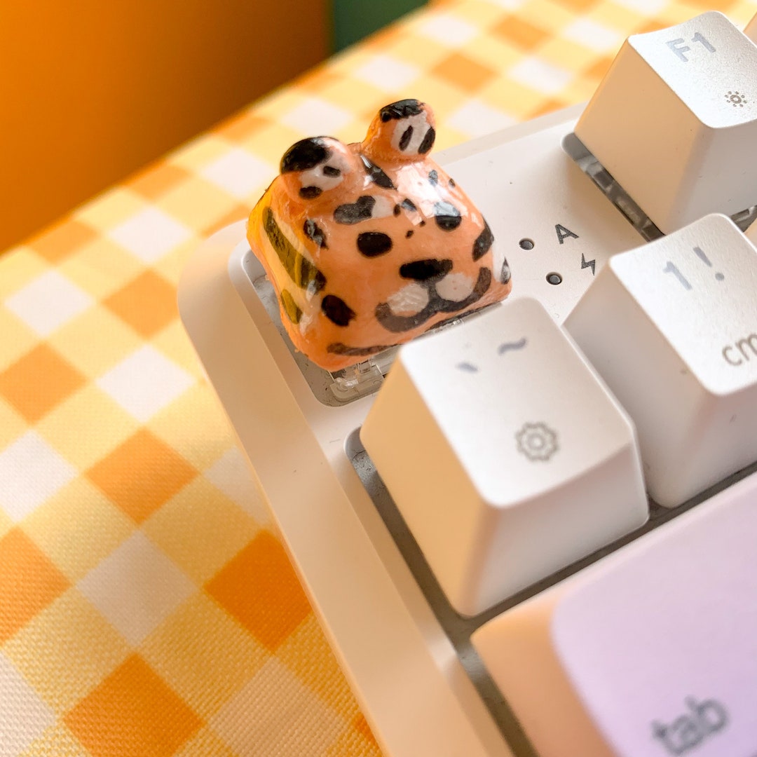 Tiger Artisan Clay Keycap - Etsy