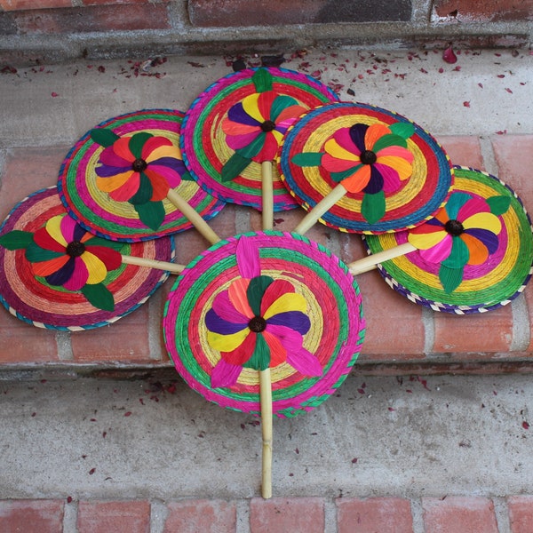 Palm Leaf Hand Fans - Etsy