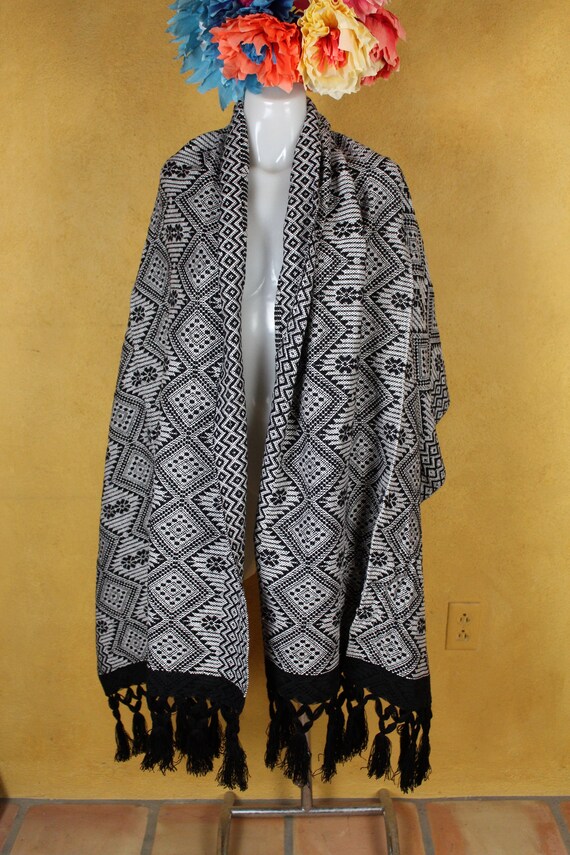 Mexican Scarf ( Rebozo)- Frida Kahlo- Poncho- Winter-… - Gem