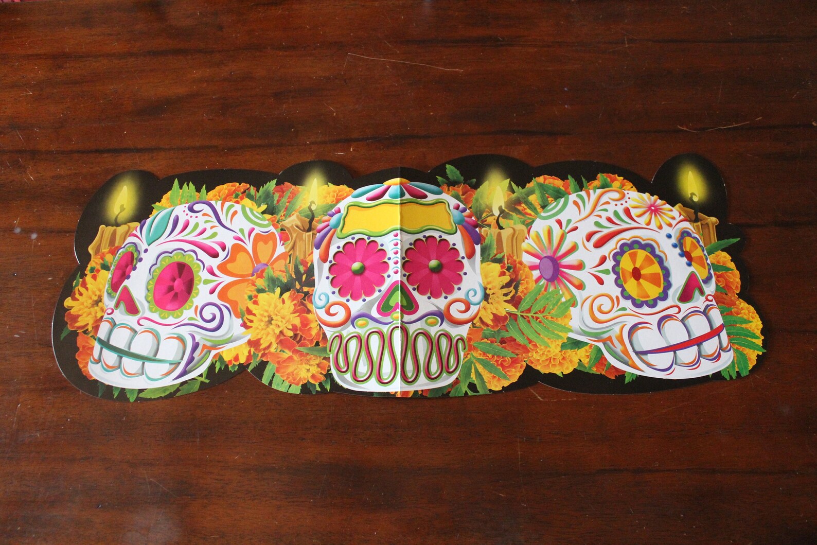 Large Sugar Skull Cardboard Cutout Table Runner-home - Etsy