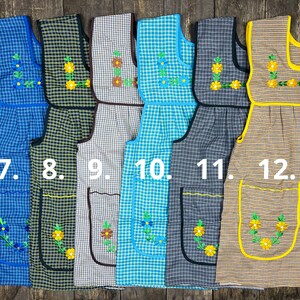 La Chacha Apron Traditional Hand Embroidered With Pocket Food Fiesta ...