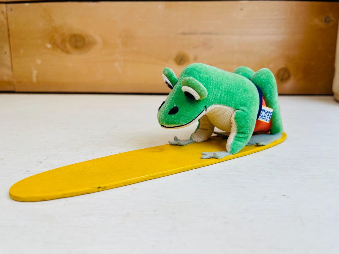 Vintage Frog on Surfboard Dakin Dream Pets Japan - Etsy