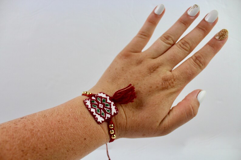 Hand Embroidered Handmade Woven Bracelets Mexican Friendship-party ...