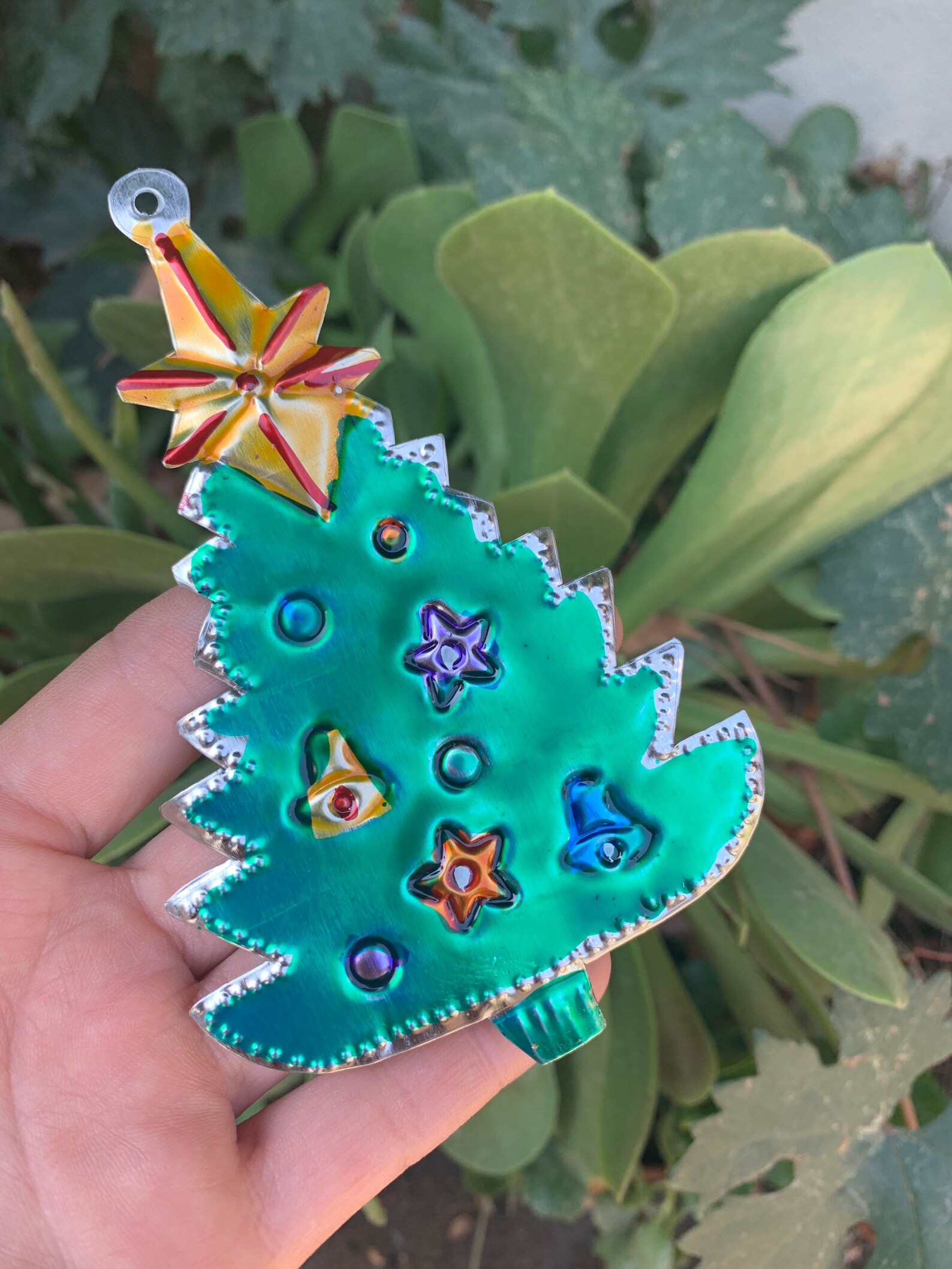 Handmade Mexican Tin Ornaments set of 3 Vintage Christmas - Etsy