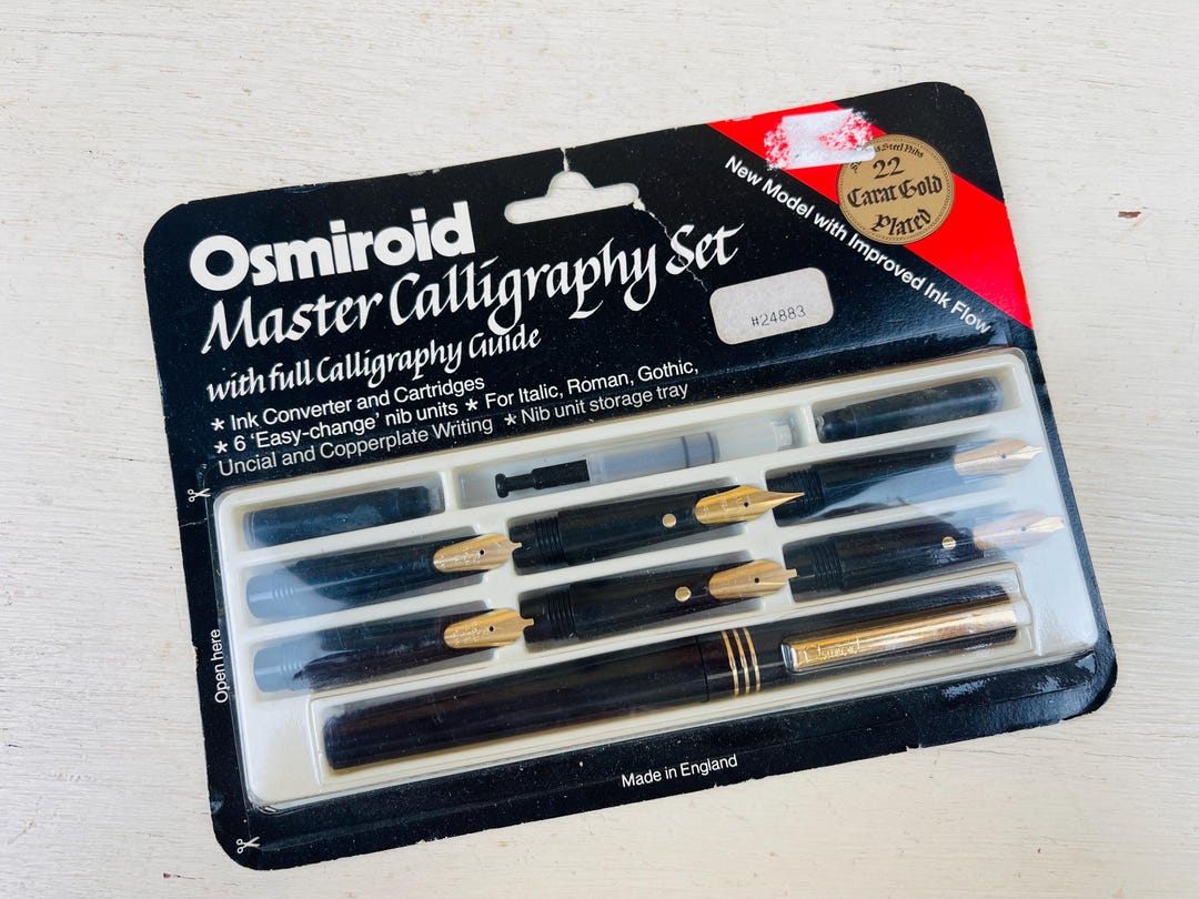 Osmiroid Master Calligraphy Set Pen New Old Stock 1970s - Etsy