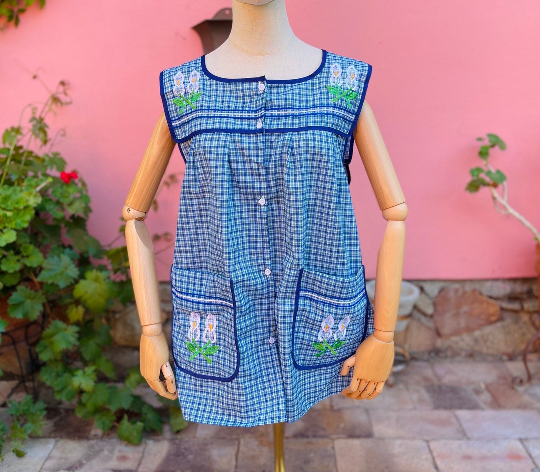 La Chacha Apron Traditional Hand Embroidered With Pocket Food Fiesta ...