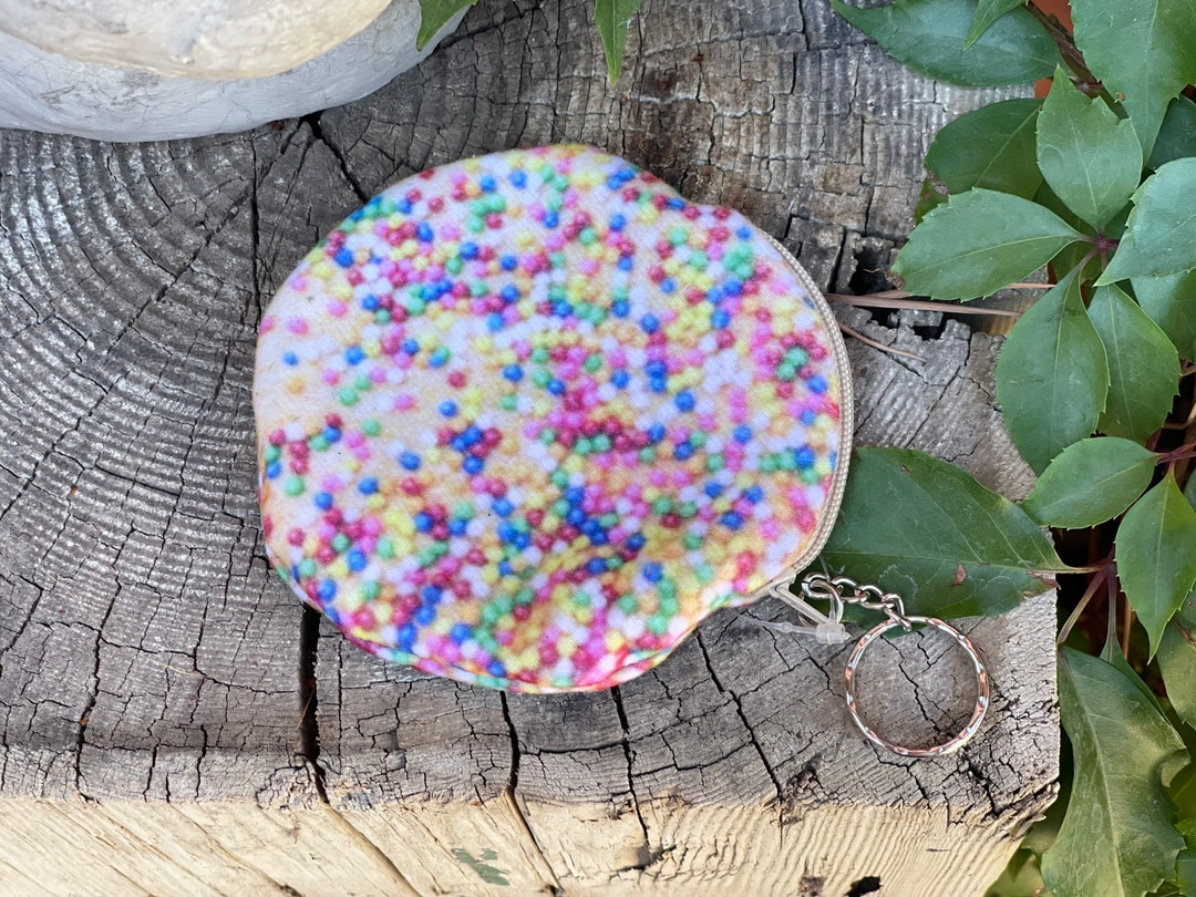 Sprinkles Mexican Pan Dulce Mini Coin Bag Keychain Purse-hippie Folk ...