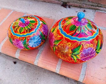Hand Painted Mexican Box - Etsy