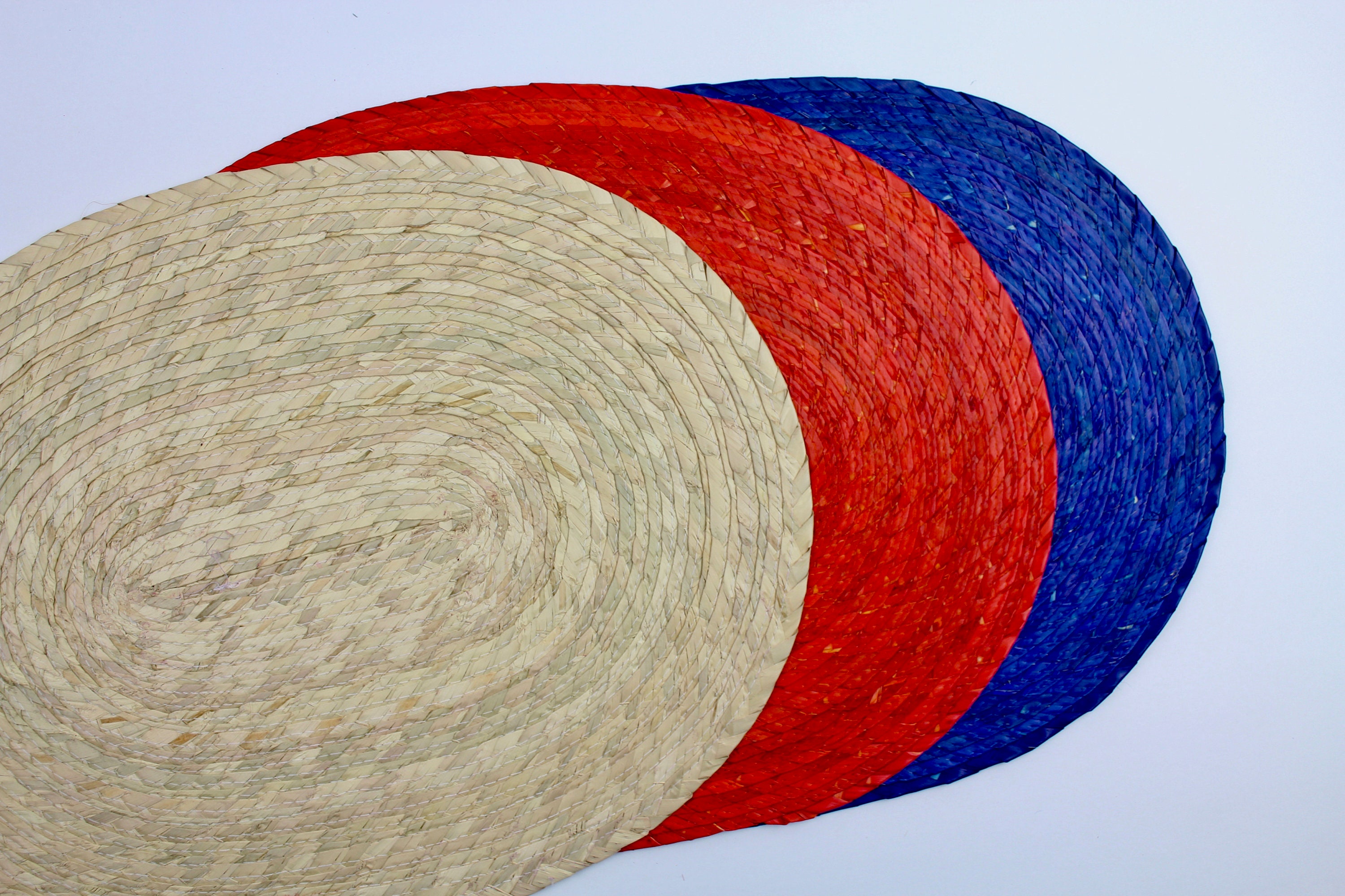 Hand Woven Placemats set of 6handmade-palm Leaf-table | Etsy