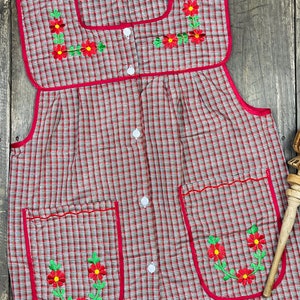 La Chacha Apron Traditional Hand Embroidered With Pocket Food Fiesta ...