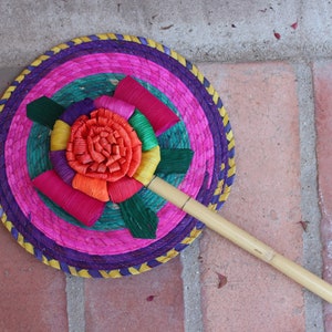 Fiesta Hand Woven Fans (set of 6)-handmade-palm Leaf-boho-fiesta-wall ...