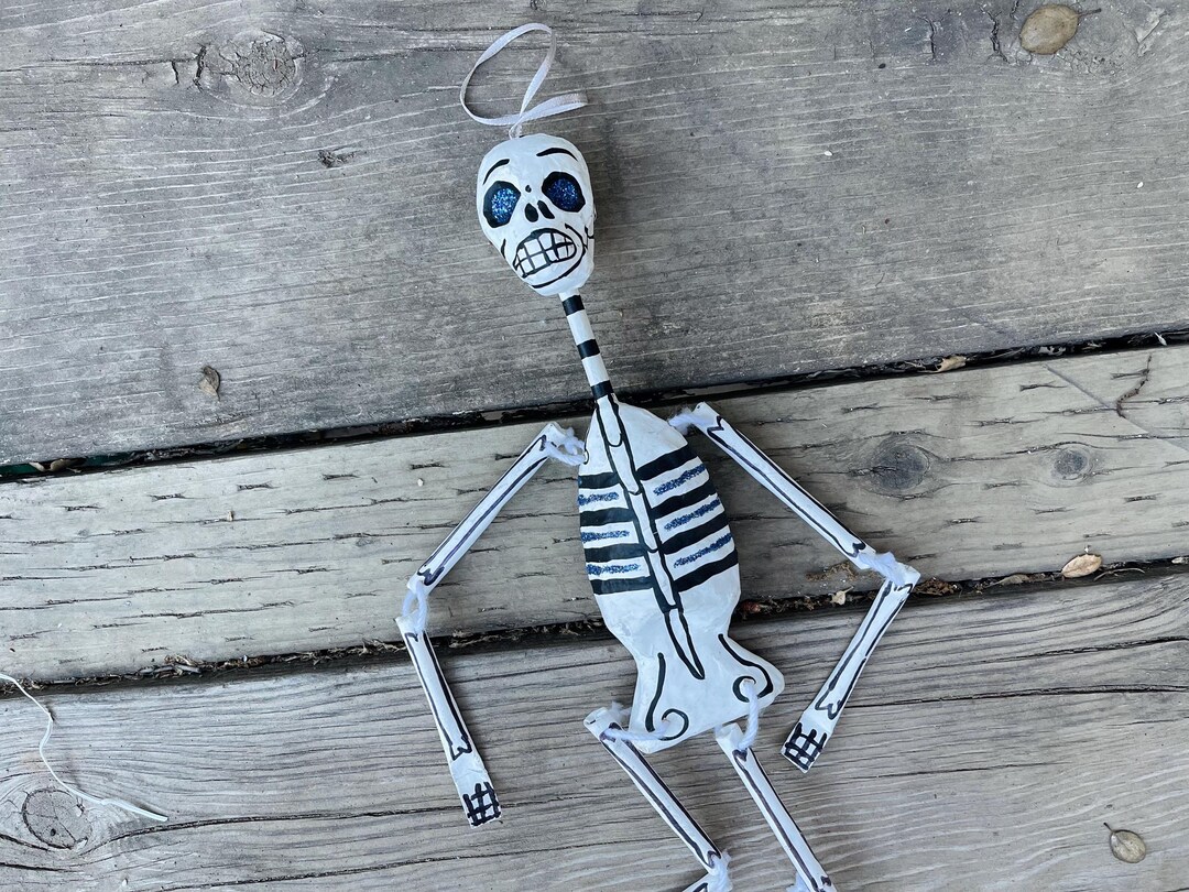 Handmade Paper Mache Skeleton Party Decor Alter His and Hers-wedding ...
