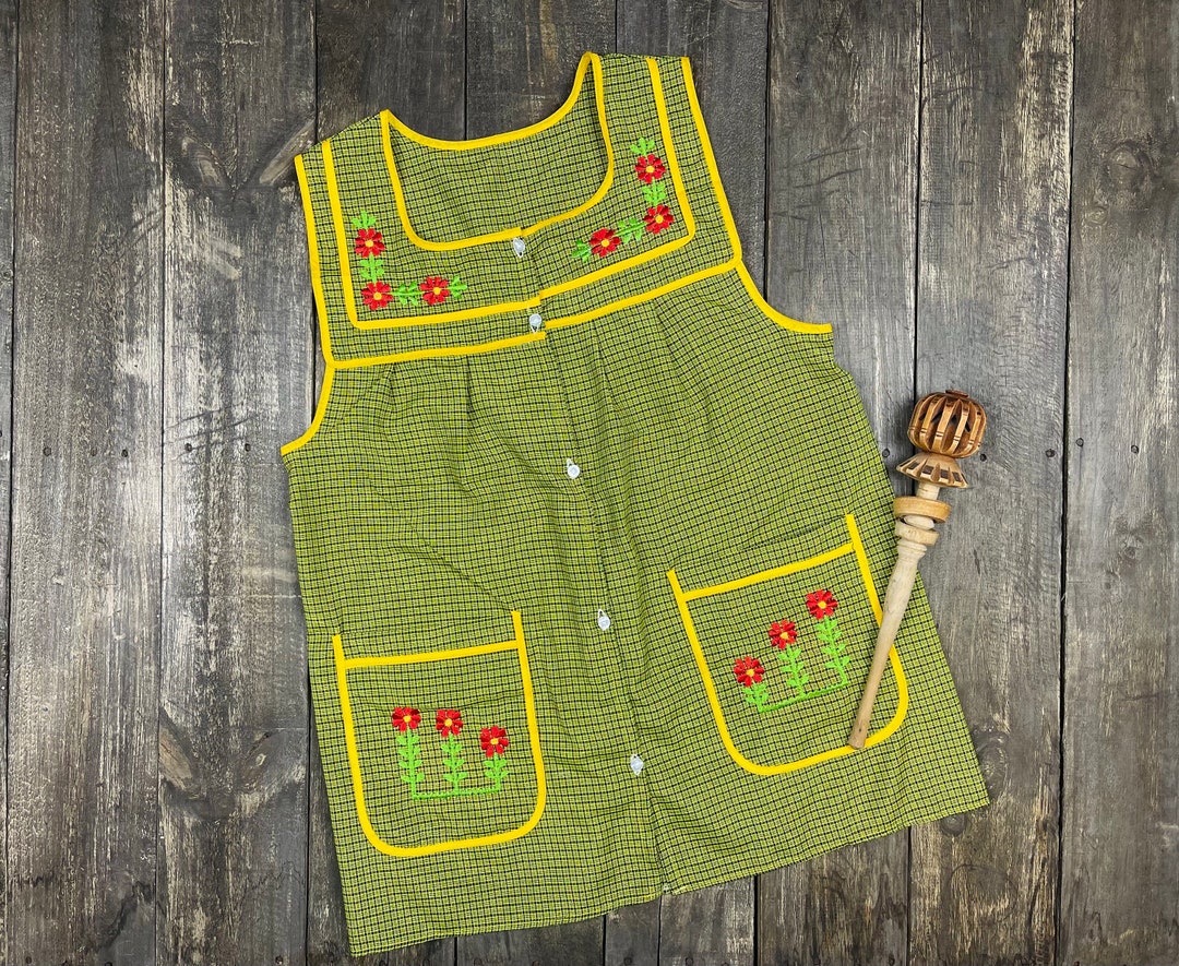 La Chacha Apron Traditional Hand Embroidered With Pocket Food Fiesta ...