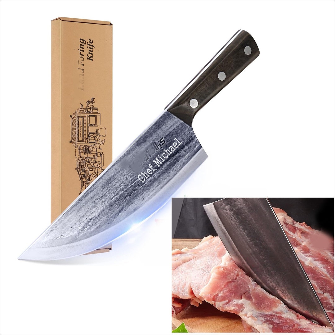 Personalized CHEF KNIFE Dividing Knife, Boning Knife, Carbon Steel ...