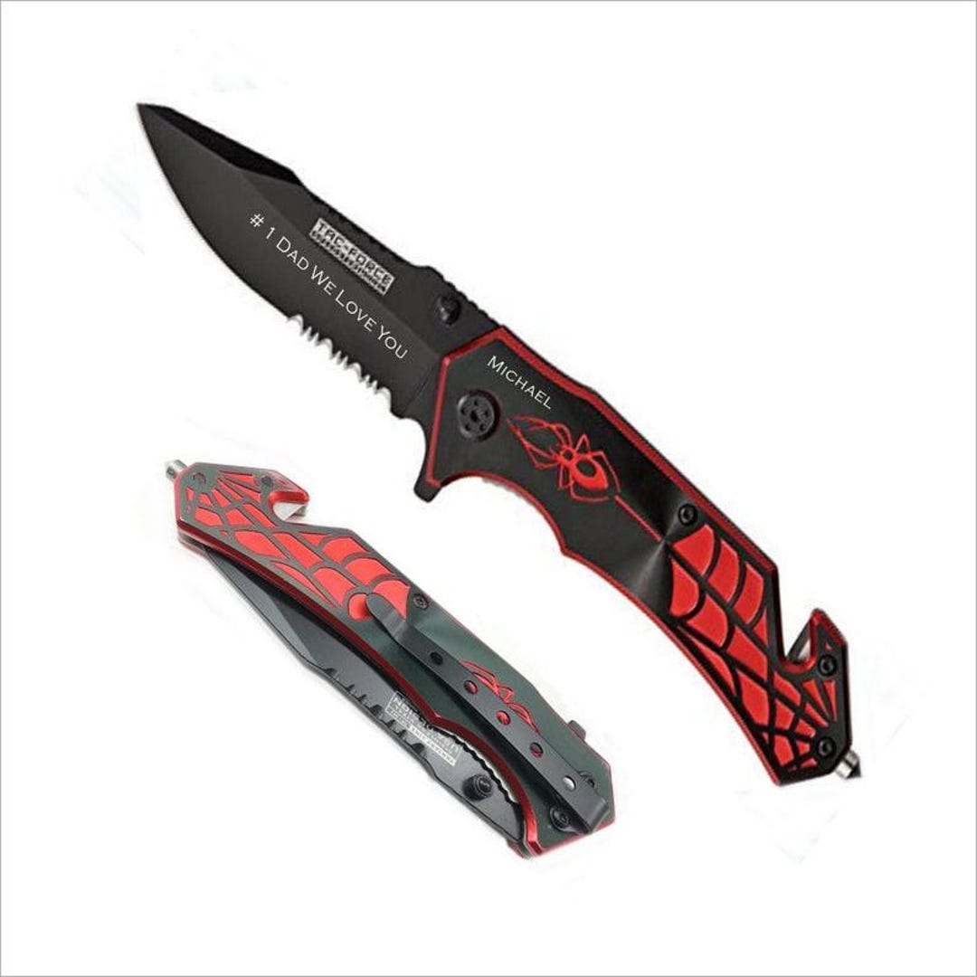 Personalized Spider Man Pocket Knife Spider-man Knife With Seatbelt ...