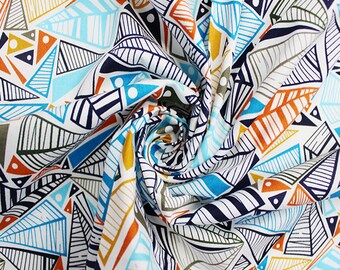 Geometric Fabric | Etsy UK