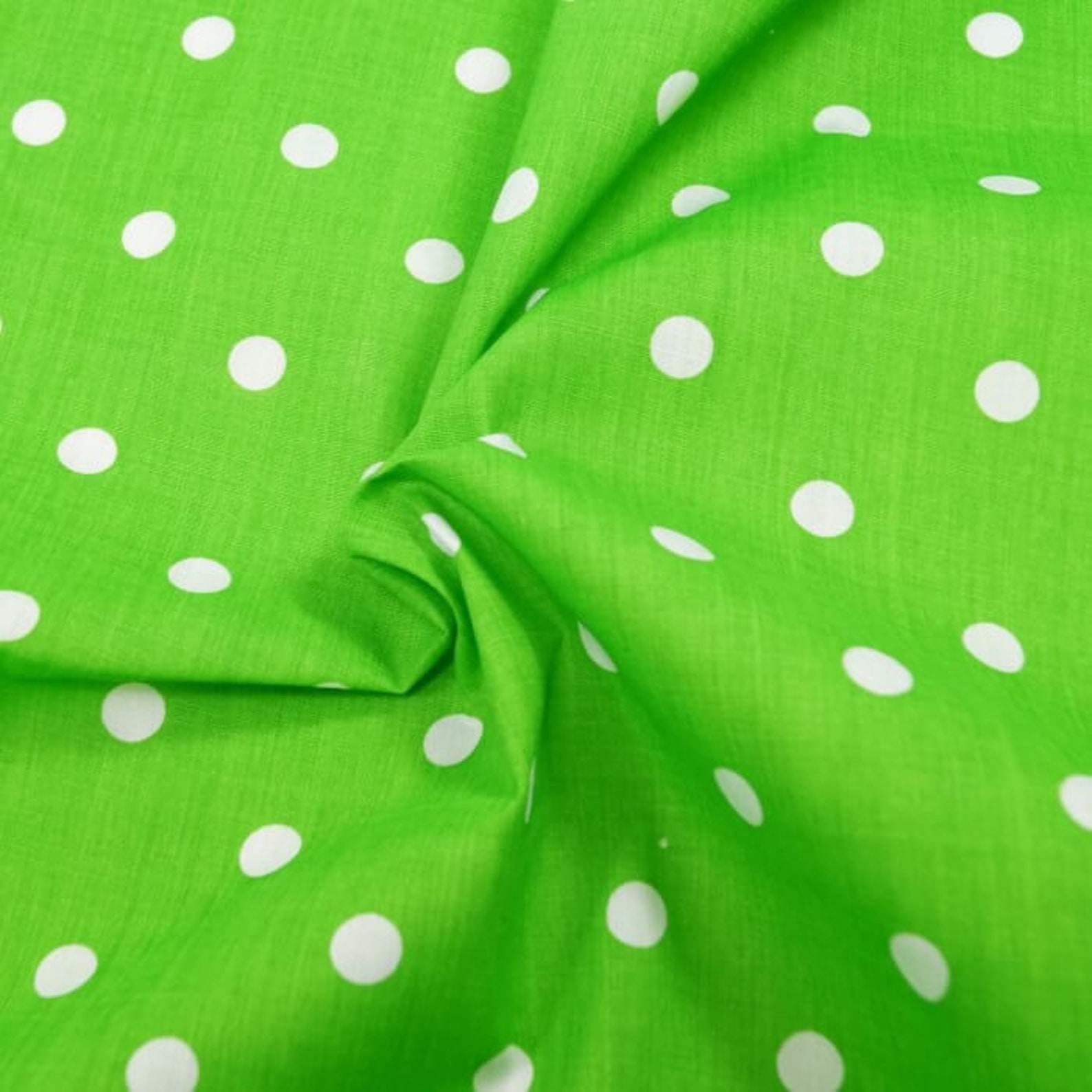 Polycotton Fabric Pea Spot Polka Dots Spots Dress Craft Poly | Etsy