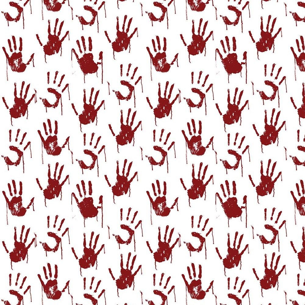 100% Cotton Digital Fabric Blood Handprints Halloween 140cm Wide - Etsy UK