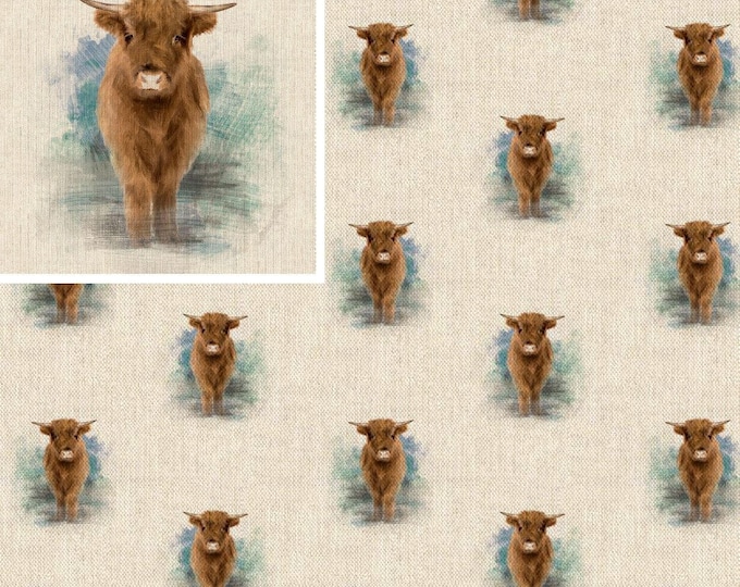 Cotton Rich Linen Look Fabric Dachshund Dog Curtain Upholstery Cushion ...