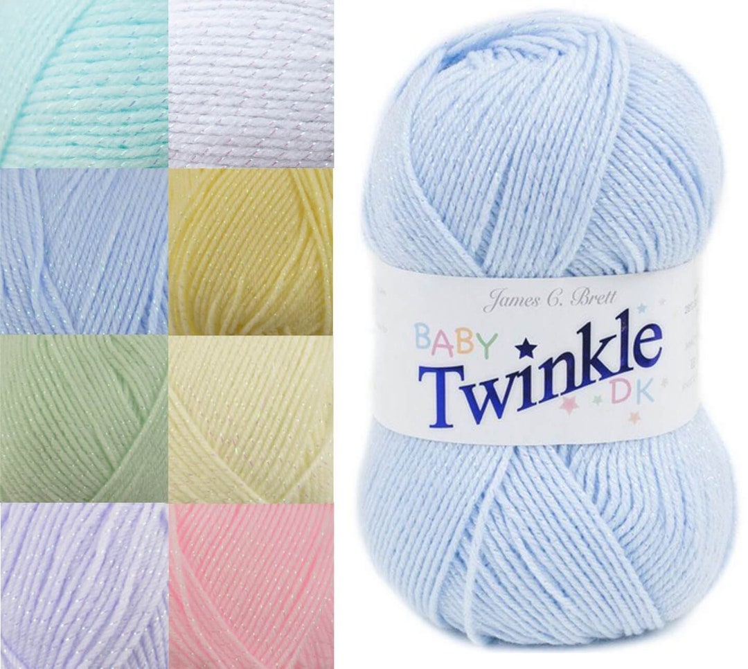 James C Brett Baby Twinkle DK Yarn 100g Ball Knitting Yarn Knit Craft ...