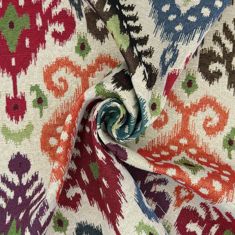 Tapestry Fabric Ikat Multi Style Indonesian Upholstery Furniture 140cm ...