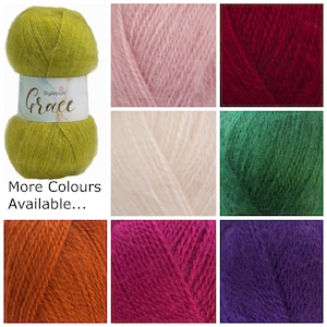 Stylecraft Grace Aran Knitting Yarn Craft Crochet Acrylic Mohair Blend ...
