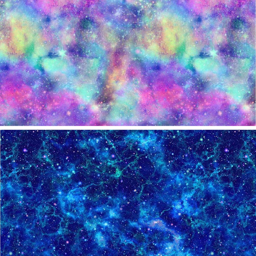 100% Cotton Digital Fabric Space Universe Galaxy Sky Crafty - Etsy