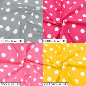 Polycotton Fabric 26mm Polka Dots Spots Spotty Craft Dress - Etsy UK
