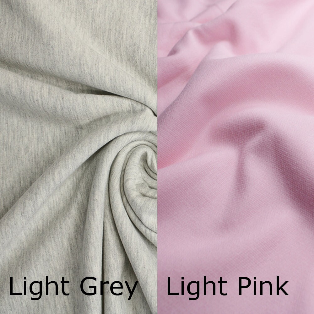 French Terry Loopback Cotton Jersey Fabric Solid Plain - Etsy UK