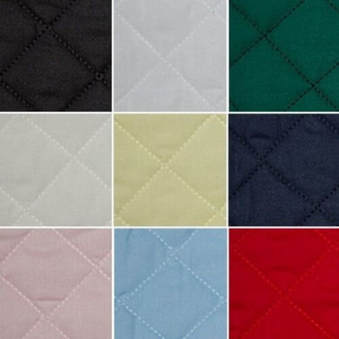 Quilted Polycotton Fabric Nylon Backed Quilting Padded Diamond - Etsy UK
