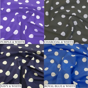 Polycotton Fabric 26mm Polka Dots Spots Spotty Craft Dress - Etsy UK