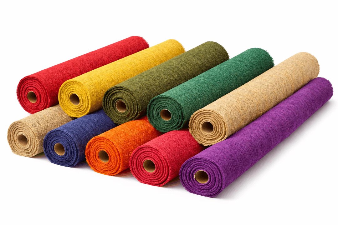 Hessian Jute Fabric Coloured Rustic – 48” Wide, 9oz, Biodegradable ...