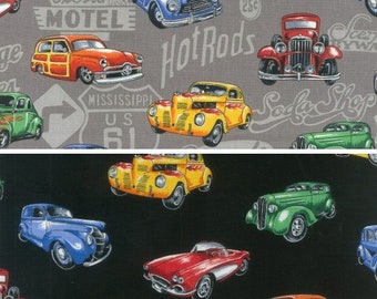 Hot Rod Fabric - Etsy UK