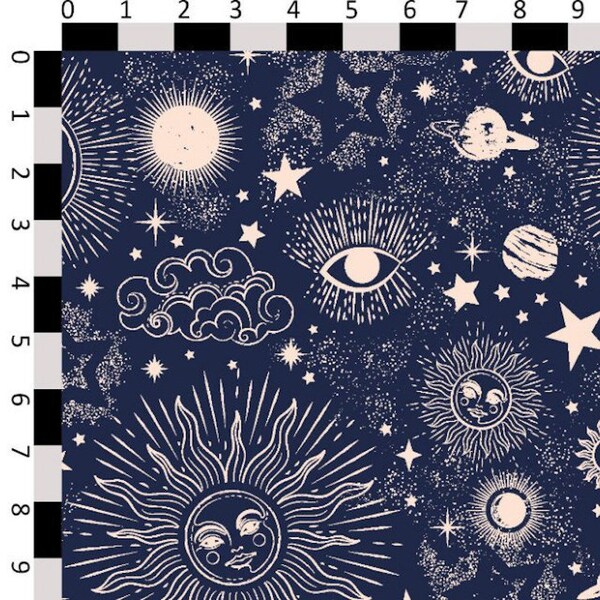 Celestial Fabric - Etsy UK