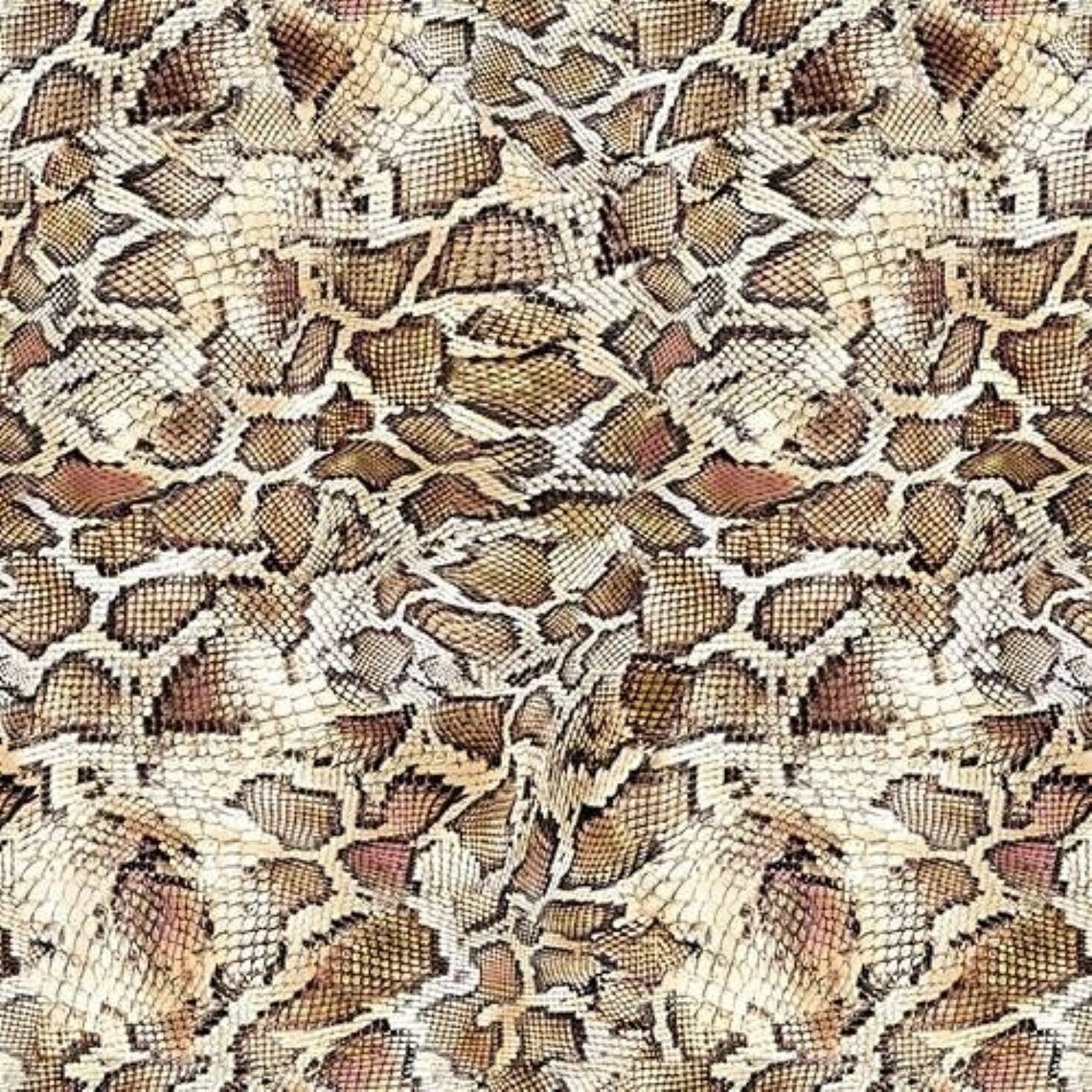100% Cotton Digital Fabric Sand Snake Scale Animal Skin Look - Etsy