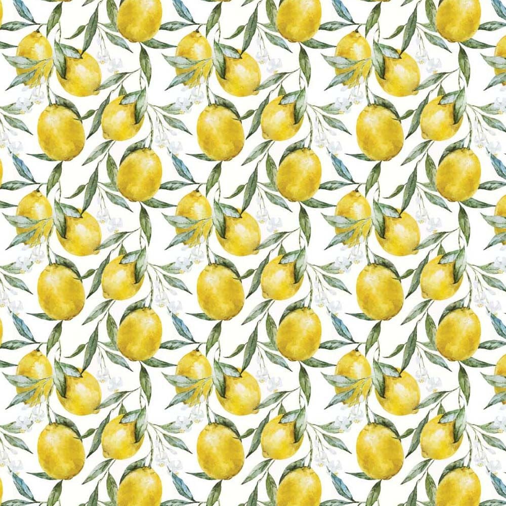 100% Cotton Digital Fabric Lemons Fruit Lemon Tree Crafty 140cm Wide ...
