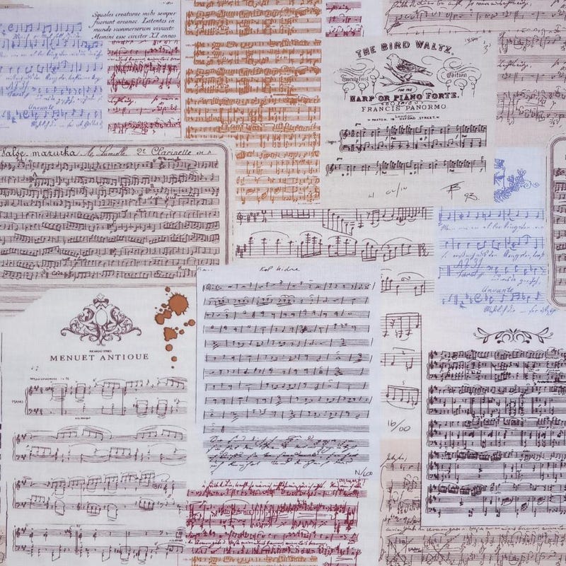 Music Sewing Material - Etsy UK