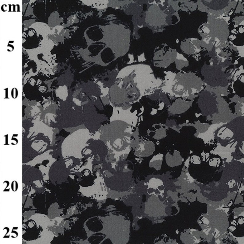 100% Cotton Poplin Fabric Rose & Hubble Camo Skulls Camouflage - Etsy